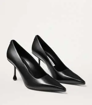 JIMMY CHOO Ixia 80 Leather Pumps - Black