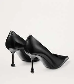JIMMY CHOO Ixia 80 Leather Pumps - Black