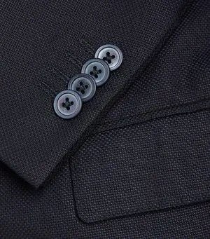 Corneliani Hopsack Wool Blazer - Navy