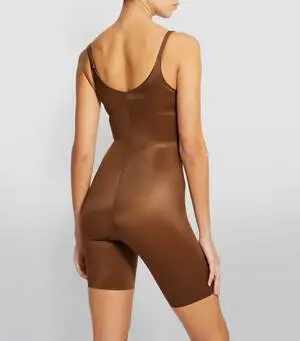 Spanx Shape Invisible Open-bust Mid-thigh Bodysuit Medium Control