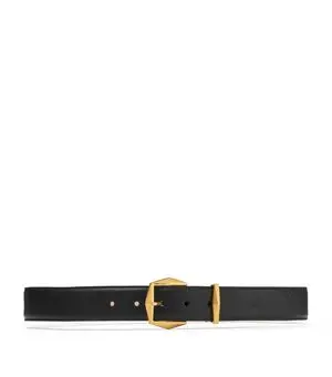 JIMMY CHOO Jimmy Choo Leather Diamond Clasp Belt Multi