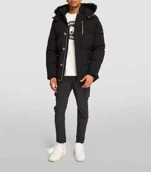 Moose Knuckles Puffer Jacket With Shearling Collar