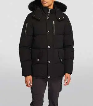 Moose Knuckles Puffer Jacket With Shearling Collar