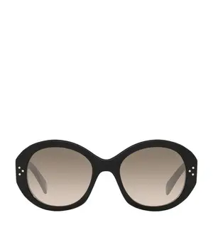 Celine Round Frame Sunglasses - Black