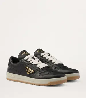Prada Leather Downtown Sneakers