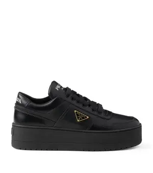 Prada Leather Downtown Bold Sneakers