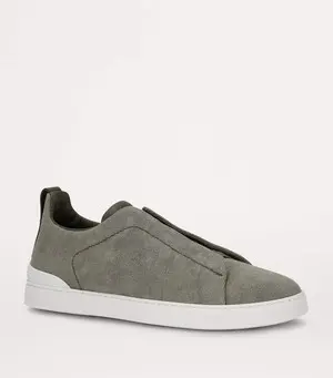 Zegna Canvas Triple Stitch Sneakers