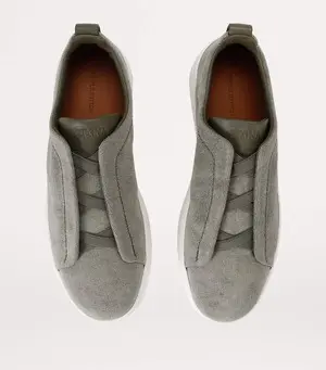 Zegna Canvas Triple Stitch Sneakers