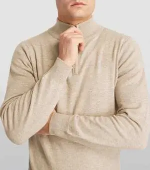 Harrods Cashmere Zip-up Sweater
