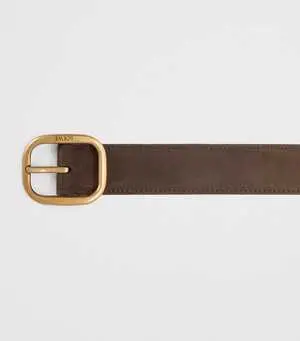Loewe Leather Rounded-rectangle Belt