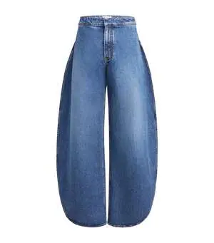 Alaïa Side-split Petal Round Jeans