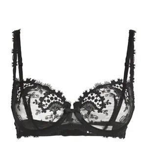 Simone Perele Lace Wish Half-cup Bra - Black