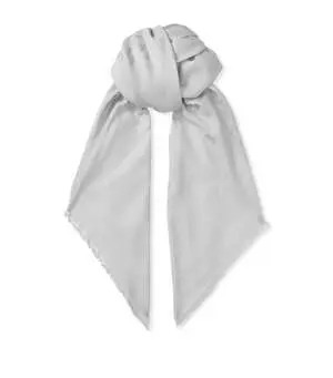 JIMMY CHOO Silk-wool Emani Scarf Grey