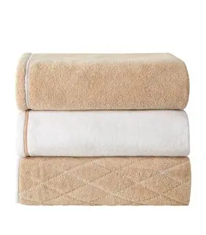 YVES DELORME COUTURE Duetto Lin Hand Towel - Beige