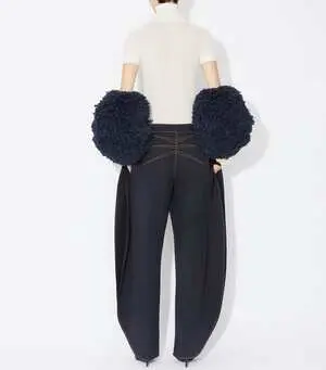 Alaïa Side-split Petal Round Jeans