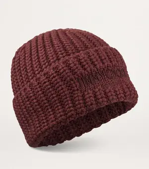 JIMMY CHOO Yuki Virgin Wool Beanie