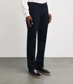 7 For All Mankind Standard Straight Jeans - Navy