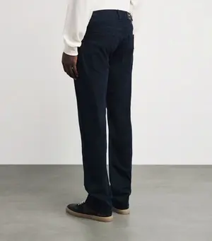 7 For All Mankind Standard Straight Jeans - Navy