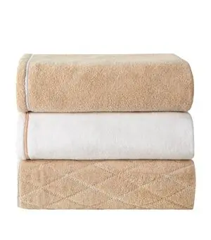 YVES DELORME COUTURE Duetto Lin Guest Towel - Beige