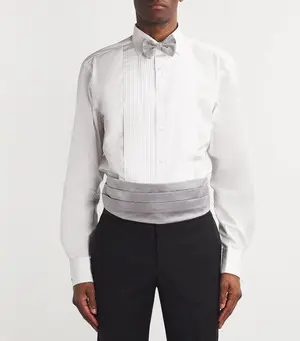 Giorgio Armani Silk Cummerbund - Grey