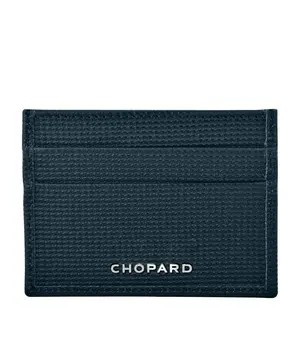 Chopard Small Leather Classic Card Holder Blue