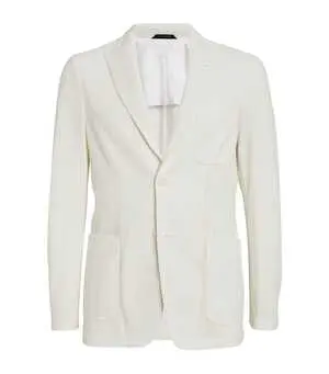Giorgio Armani Waffle-knit Blazer