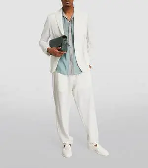 Giorgio Armani Waffle-knit Blazer
