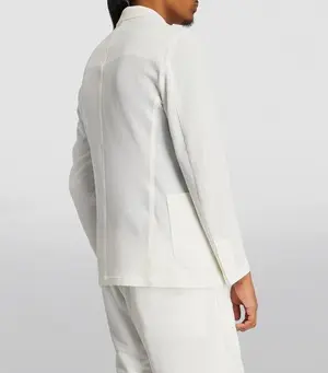 Giorgio Armani Waffle-knit Blazer