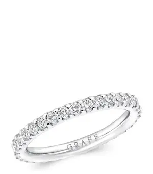 Graff Gold And Diamond Eternity Ring - White