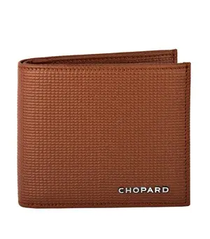 Chopard Mini Leather Classic Bifold Wallet Brown