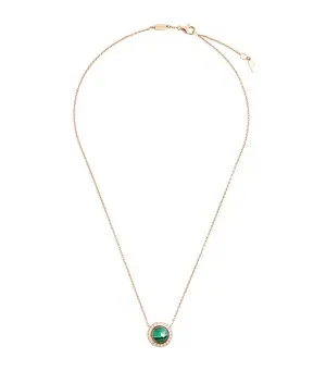 PIAGET Possession Rose Gold, Diamond And Malachite Necklace - Green