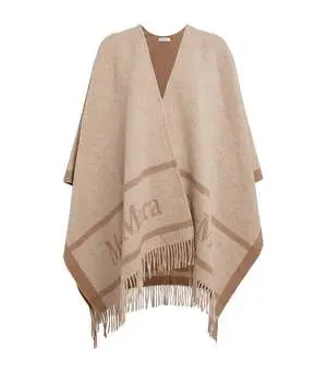 Max Mara Wool Jacquard Hilde Cape