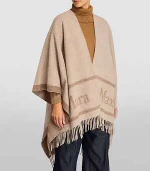 Max Mara Wool Jacquard Hilde Cape