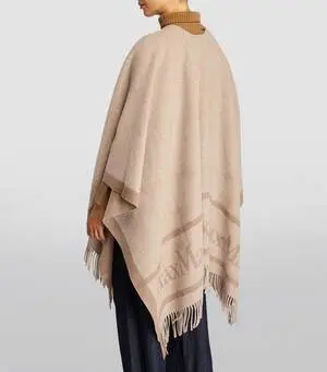 Max Mara Wool Jacquard Hilde Cape