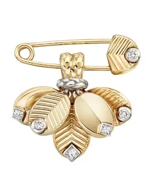 Yellow Gold Pins And Brooches