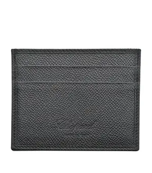 Chopard Small Leather Il Classico Card Holder - Black