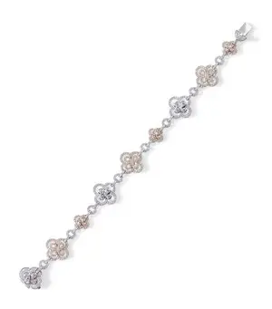 BOODLES Platinum And Diamond Be Bracelet - Silver