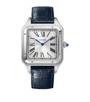 Cartier Stainless Steel Santos-dumont Xl Watch - Silver