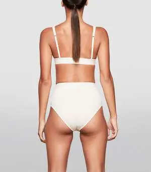 SKIMS Cotton-blend Plunge Bralette