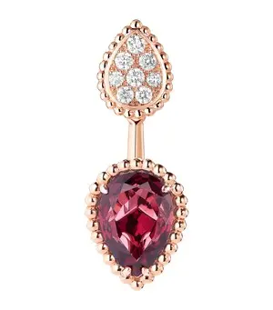Boucheron Serpent Bohème Stud Earrings - Red