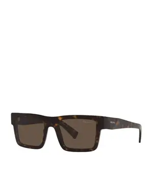 Prada Square Frame Sunglasses - Brown
