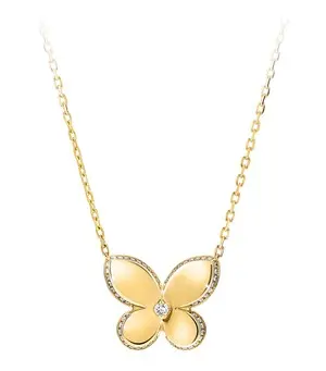 Graff Gold And Diamond Butterfly Necklace - Yellow