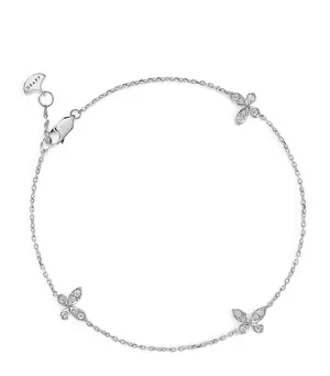 Graff Butterfly Diamond And Gold Bracelet - White