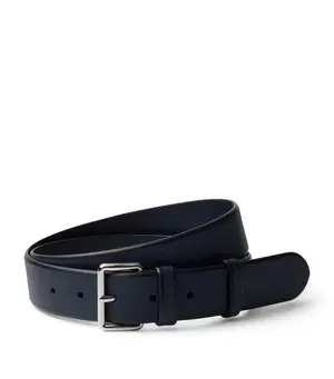 Prada Saffiano Leather Belt Blue