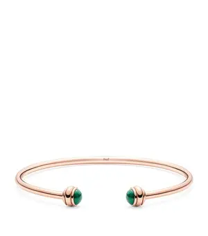 PIAGET Rose Gold And Malachite Possession Bangle - Green