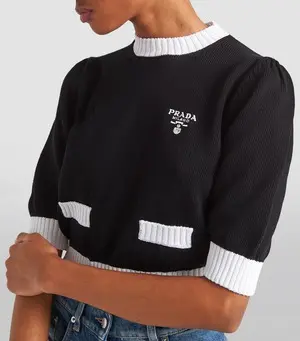 Prada Contrast Trim Sweater