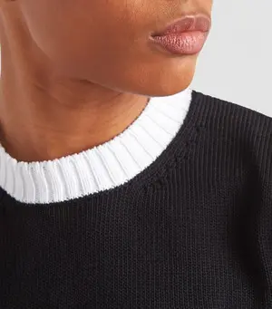Prada Contrast Trim Sweater