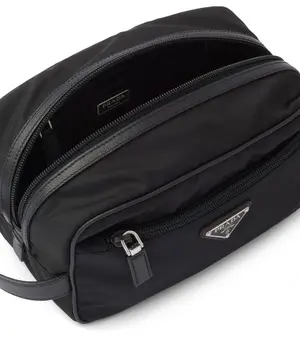 Prada Re-nylon And Saffiano Leather Wash Bag