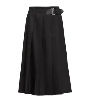 Prada Re-nylon Pleated Midi Skirt
