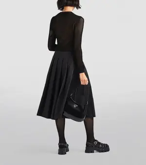 Prada Re-nylon Pleated Midi Skirt